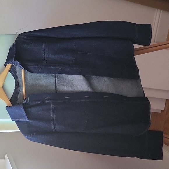 COS | Jackets & Coats | Cos Jean Jackets Dark Denim Shacket | Poshmark